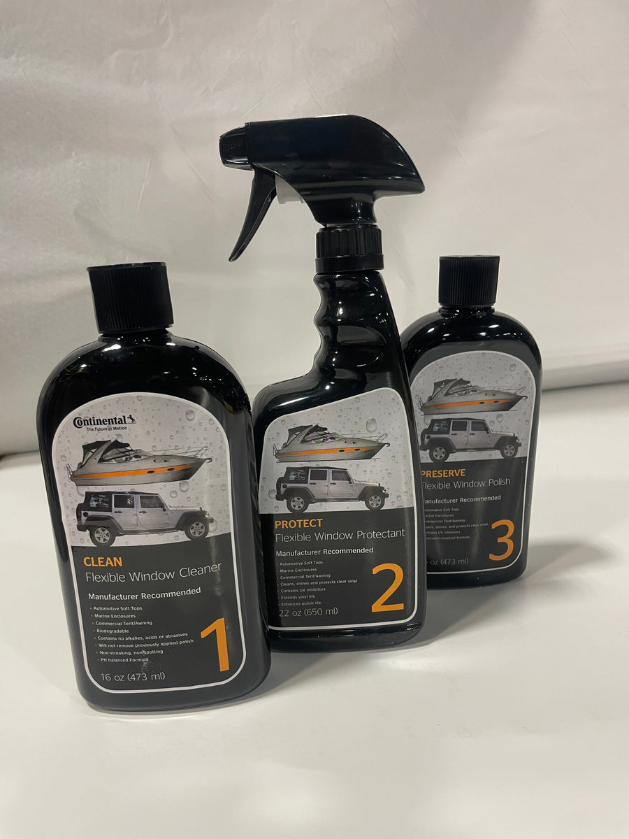 Clear Vinyl Cleaner – www.MarineVinylFabric.com